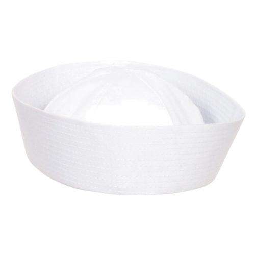(24) White US Navy USN Style Sailor Dixie Hat 2 Dozen Boaters Sailor ...