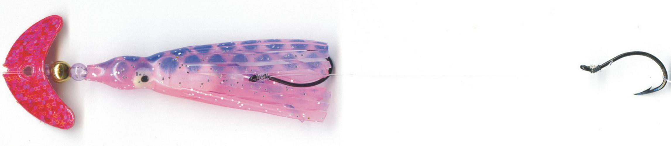 Mack'S Lure Hot Pink Sparkle Purple Fever Cha Cha Squidder 2" - Wobble ...