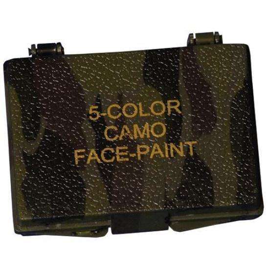 5-Color Camouflage Compac Face Paint - Pocket Size Case/Built In Mirror ...