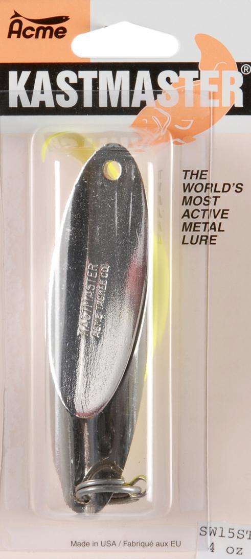 ACME Chrome/Yellow Kastmaster w/Tube .4 Ounce - Master Distance Caster ...