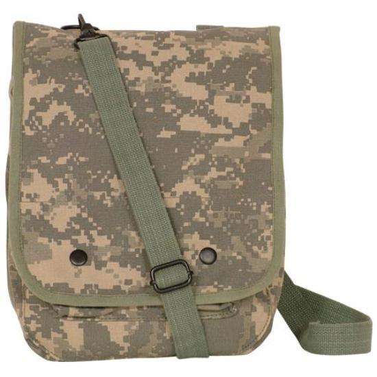 ACU Digital Camo Canvas Map Case/Document Shoulder Bag - 12'' x 8.5'' x ...