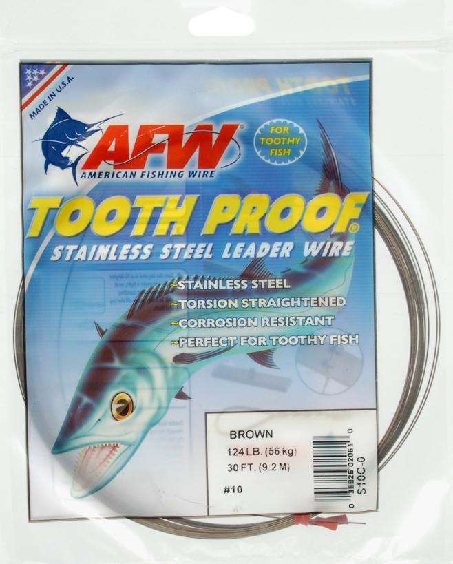American Fishing Wire Stainless Steel Leader Wire 10 Pounds Test - USA ...