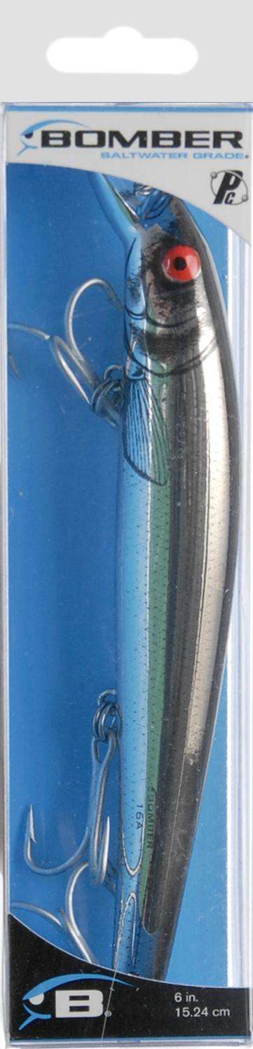 Bomber Lures Chrome/Black Heavy Duty Long A Fishing Lure - Trolls At 4 ...