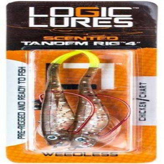 Chicken/Chartreuse Tandem Rig - Realistic Swimming Action/Realistic 3D ...