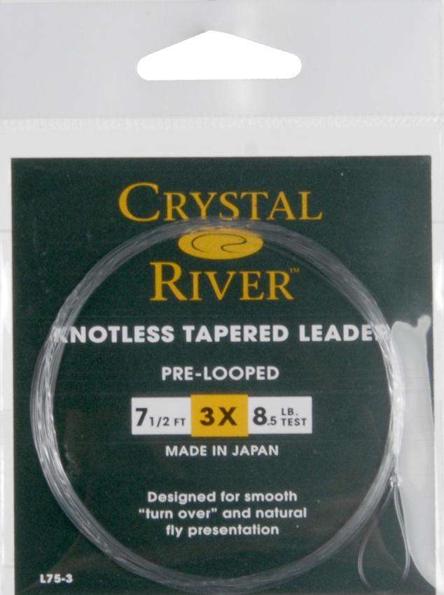 Crystal River Knotless Taper Leader 7.5 3X/8.5 Pounds - Transmit ...