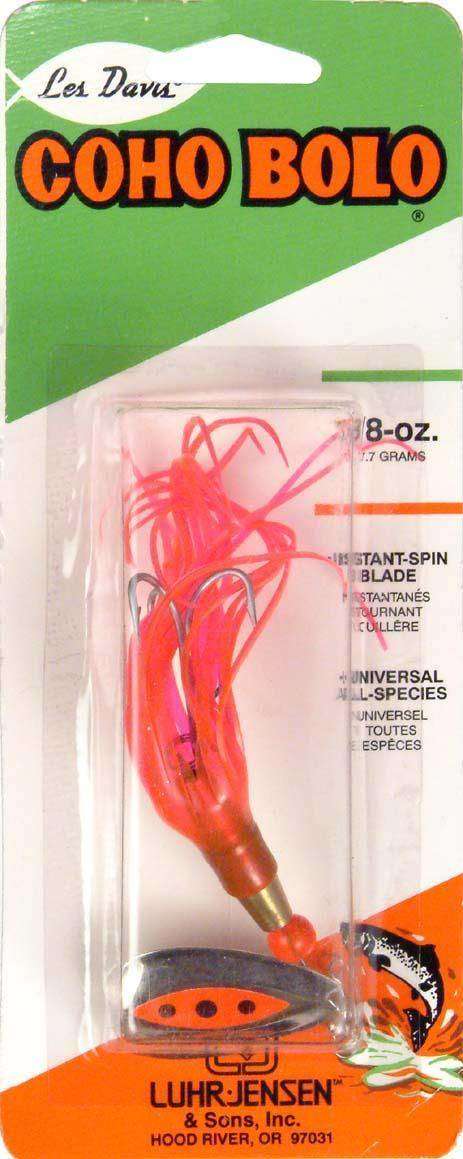 Luhr Jensen Nickel Fire Red Coho Bolo 5/8 Ounce - Great For Fishing at ...