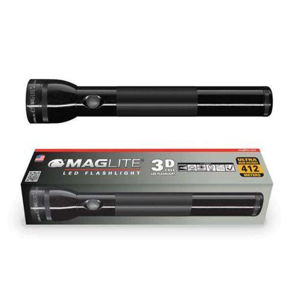 Maglite Black Display Box Mag-Lite Led 3 Cell D Flashlight at Outdoor ...