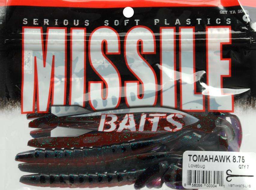 Missile Bait Love Bug Twin Ribbon Tail Worm Bait 8.75'' - Use it on Texas Rigs at Outdoor Shopping