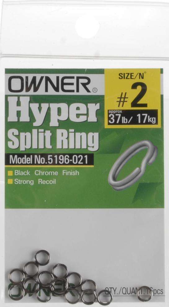 Owner Hyper Wire Split Rings 16 Pack Size 2 - Ideal For Connecting ...