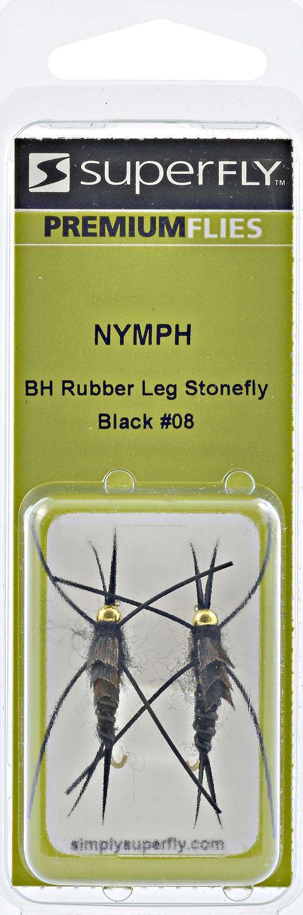 Raymond C. Rumpf & Son Black Nymph-BH Rubber Leg Stonefly Size #08 at ...