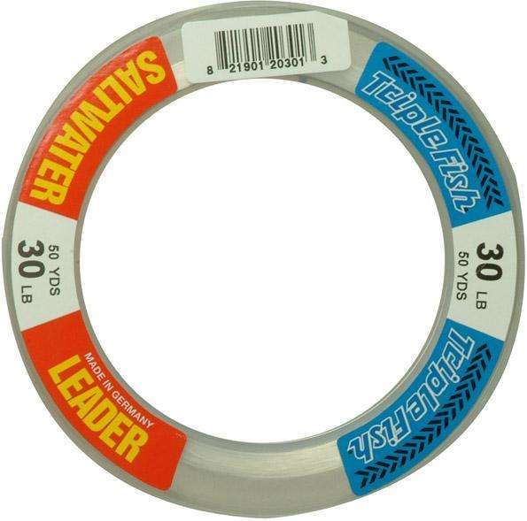 Trik Fish Triple Fish Saltwater Leader 30 Pounds 50 Yards - Wrist Spool ...