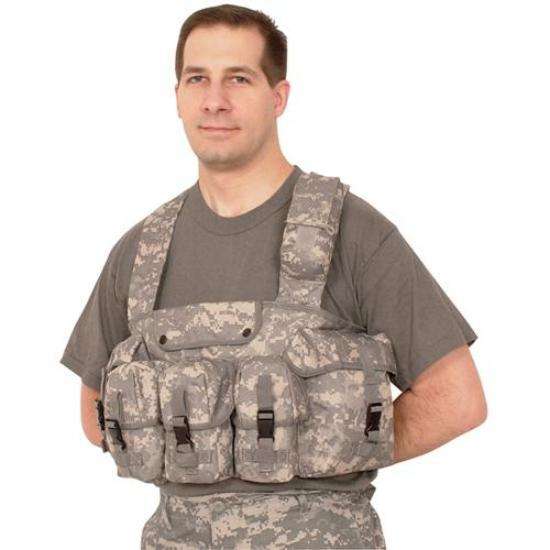 ACU Digital Camouflage Adjustable 7-Pocket Chest Rig at Outdoor Shopping