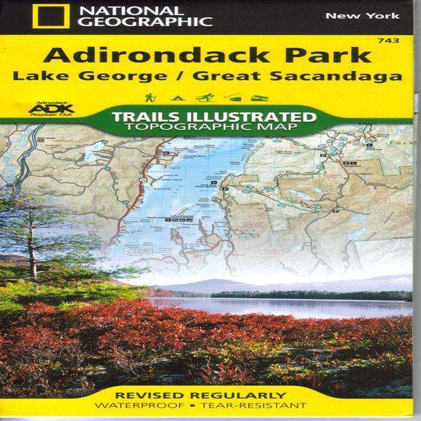 Adirondack Maps Adirondack Map Lake George | OutdoorShopping.com at ...