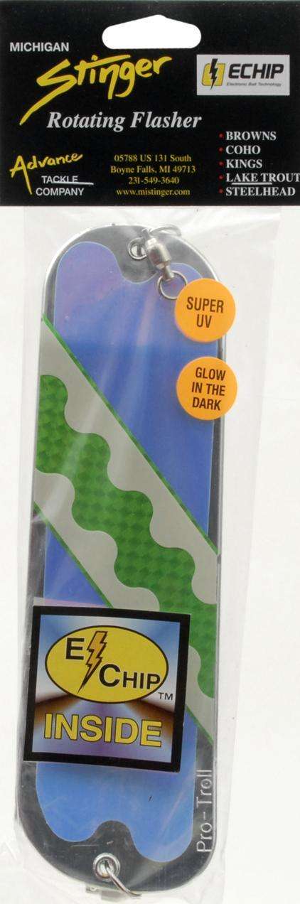 Advance Tackle Black UV Frog Flasher 8'' - Ideal For Browns/Coho/Kings ...