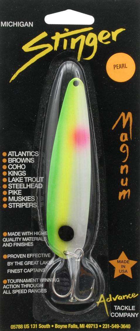 Advance Tackle Magnum Yellow Tail Stinger Spoon - USA Made/Ideal For ...