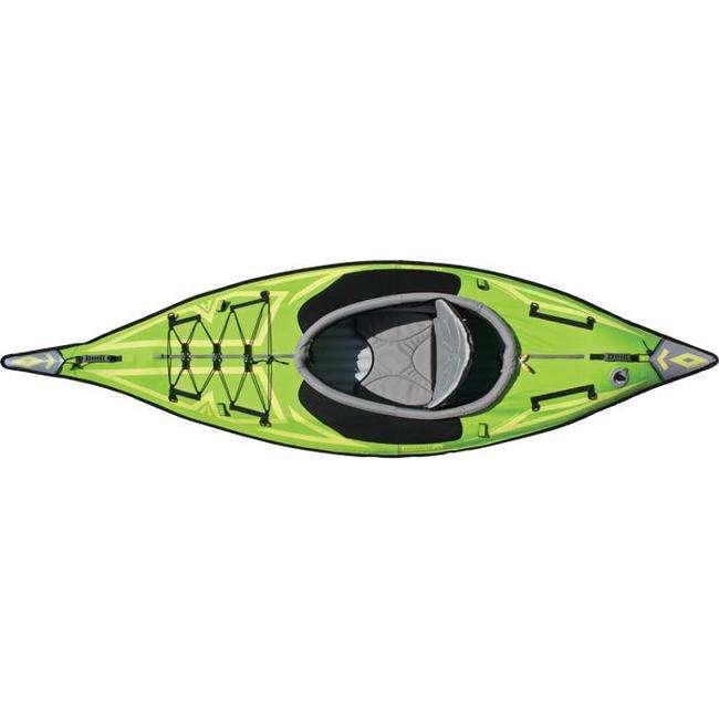 Advanced Elements Green Advanced Frame Kayak - Bow Slices Through Water ...