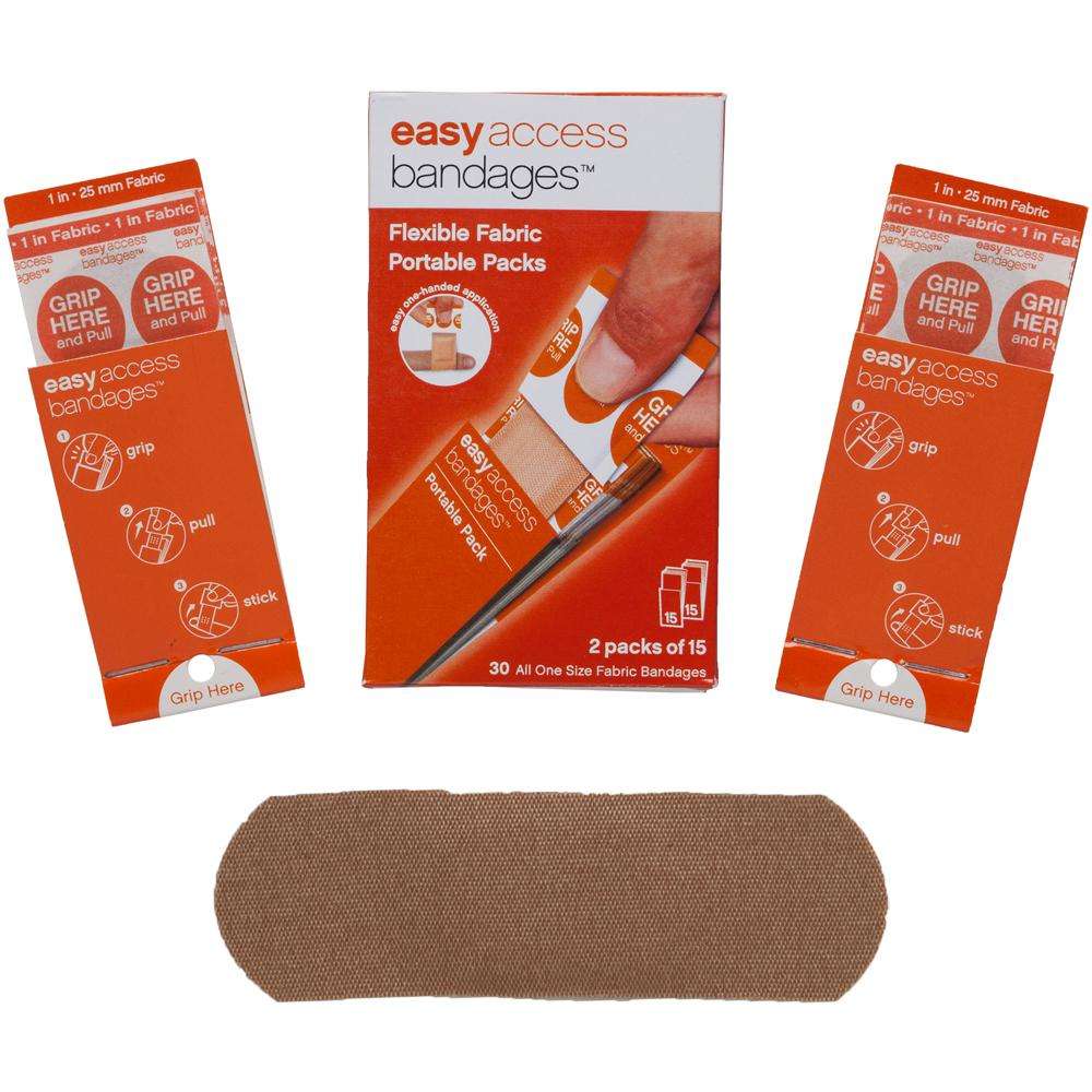 Adventure Medical Easy Access Bandages - Fabric - 1" X 3" Strips - 30 ...