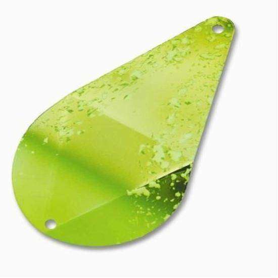 Aero Jig Co Chartreuse Spatter Edge Simon Wobbler - Welded Stainless ...