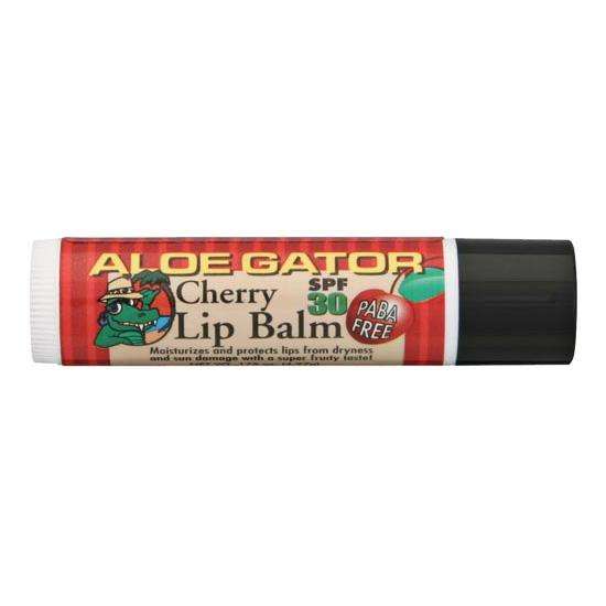Aloe Gator Cherry Lip Balm SPF 30 - Protects Lips For Dryness, Sun ...