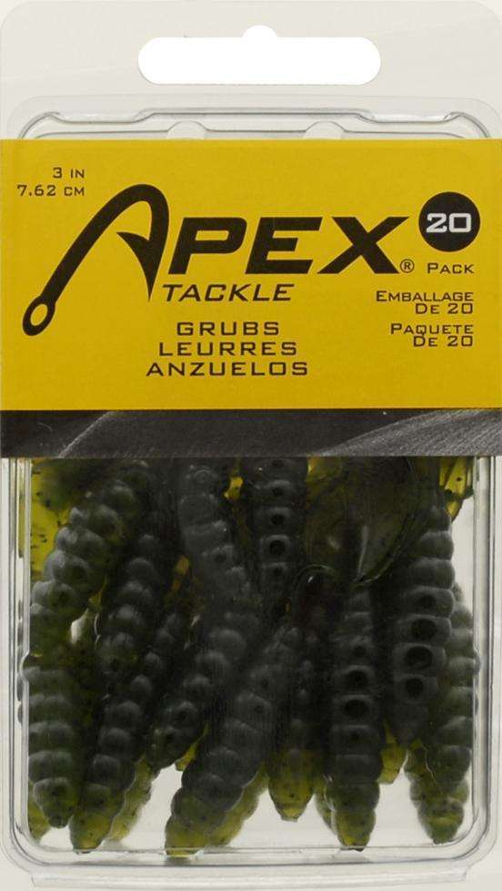 Apex Tackle Watermelon Swirltail Unrigged Grubs 3 - Ideal For Pike ...