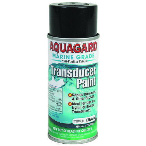 Aquagard Black Transducer Paint Antifouling Spray - Helps Protect ...