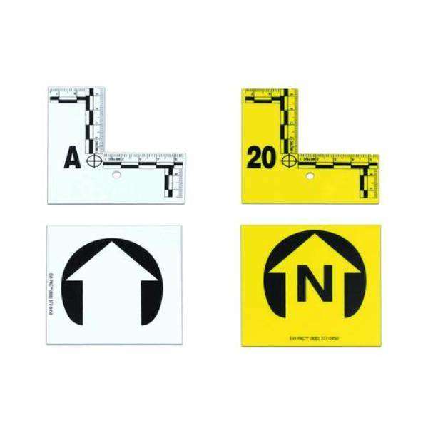 Armor Forensics L-Shaped Flat Id Markers 1-20 Yellow - Flat Evidence ...