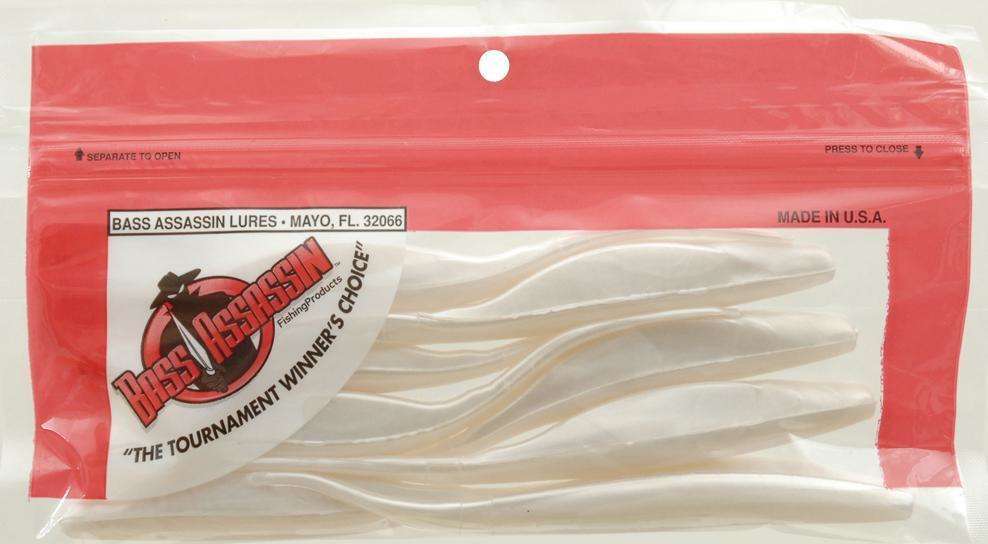Bass Assassin Lures Alewife Shad 4 Pack 7'' - USA Made/Tournament ...