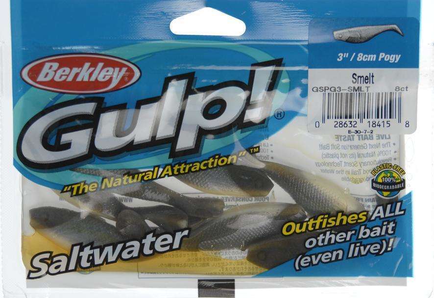 Berkley Pogy Smelt Gulp Bait 3'' - Natural Attraction/Outfishes All ...