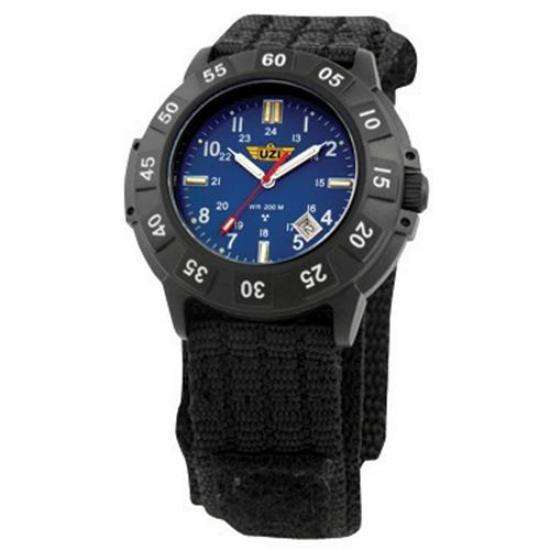Blue Face Rubber Band Uzi Tritium H3 Protector Watch - Water Resistant ...