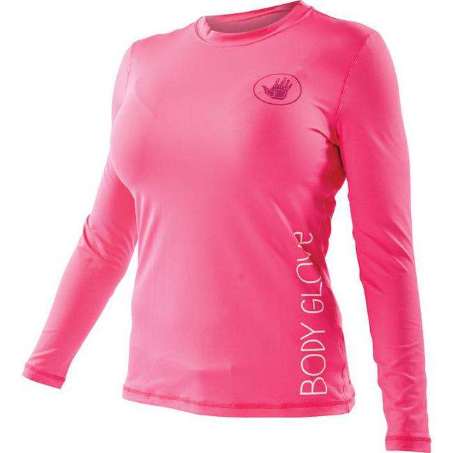 Body Glove Pink Loose Rashguard Women S Long Sleeve Shirt X Large At
