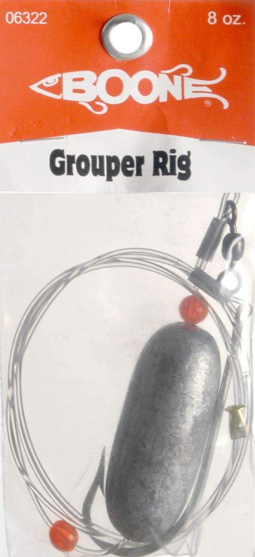 Boone Bait Grouper Rig 8 Ounce - Use w/Live Or Cut Bait/Plated Heavy ...
