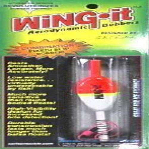 Carlsons Chartreuse/Red Large Wing It Bobbers - Accurately Casts ...