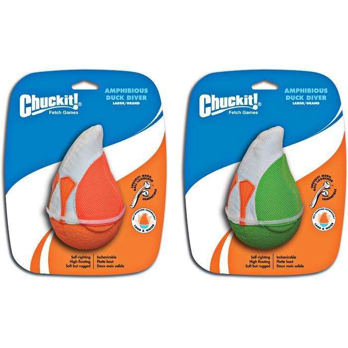 Chuckit! Amphibious Duck Diver Mega Ball - High Floating, Soft But ...