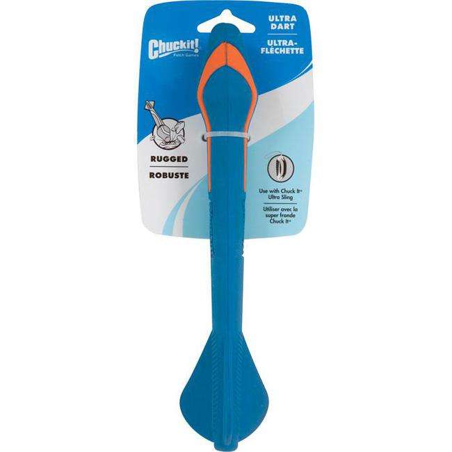 Chuckit! Ultradart: Rugged Dog Toy - All-Rubber Construction, High ...