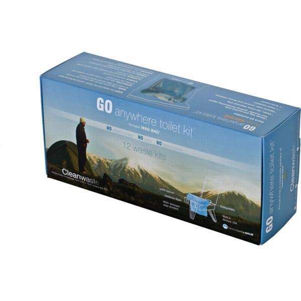 Cleanwaste Go Anywhere Waste Kit 12 Pack - Biodegradable Double Bag ...