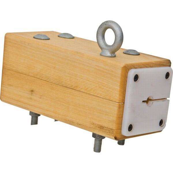 CMI Trolley Brake Block - Dense Oak Construction/Polyethylene Striking ...