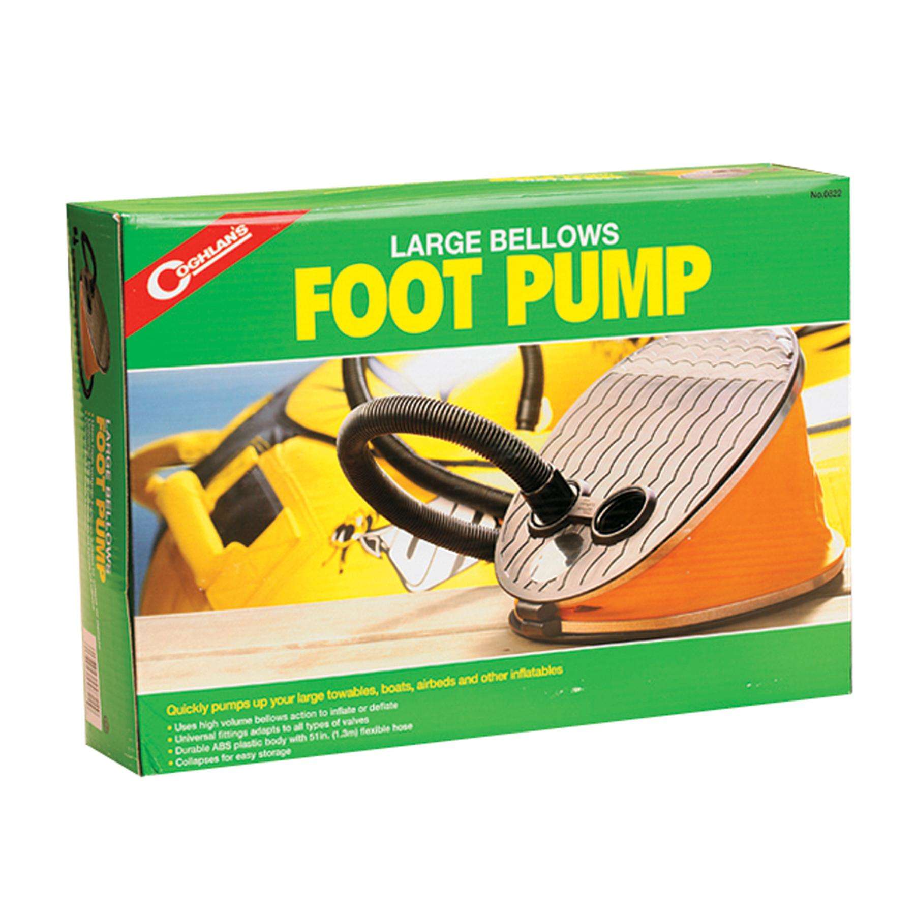 Coghlan's Large Bellows Foot Pump - Air Per Pump For Med-Large Sized ...