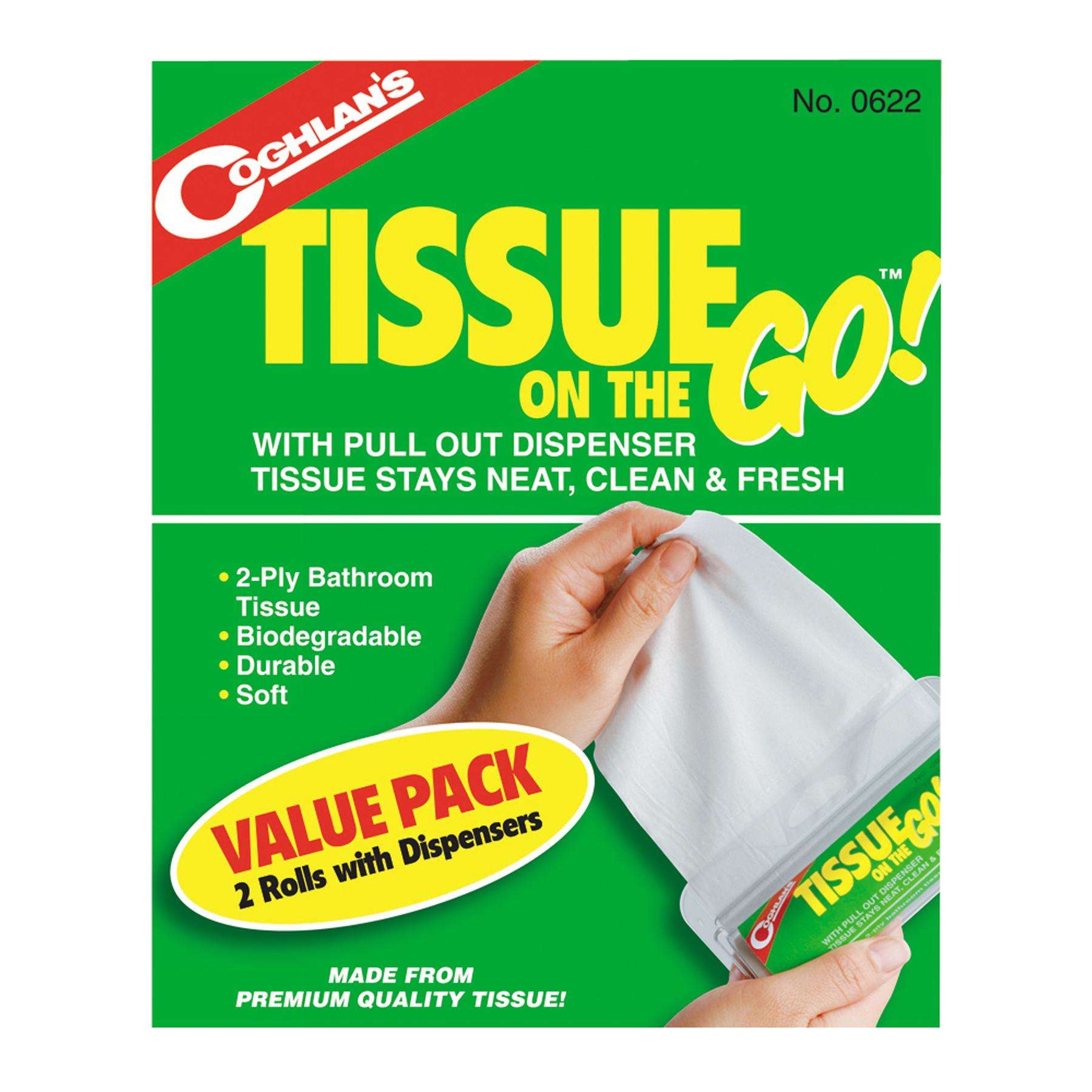 Coghlan's Tissue On The Go 2Pack/PK - 2-Ply, Biodegradable, Durable ...