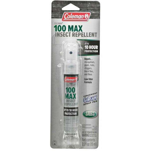 Coleman 100 Max 100% Deet Insect Repellent Spray - Repels Mosquitoes ...
