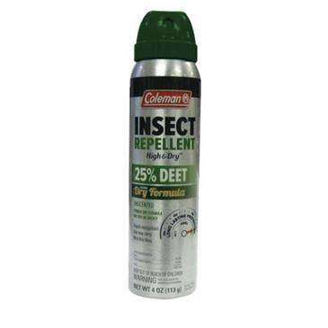 Coleman 25% Deet Ultra Dry 6 Ounce - 8 Hours Of Powder Dry, Odorless ...