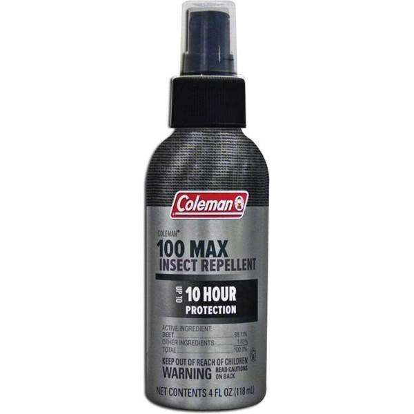 Coleman Insect Repellent Pump Spray 100% Deet 4 Ounce - 10 Hours Of ...