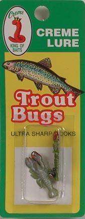 Crème Lure Co. Trout Bug Grasshopper - Ultra Sharp Hooks, Fishing ...