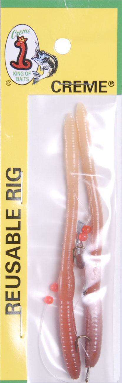 Creme Lure 4'' Scoundrel Live Rig - Original Soft-Plastic Worm ...