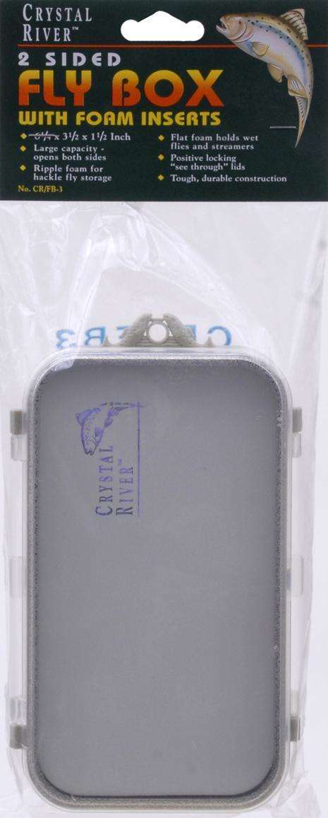Crystal River Foam Fly Box Large - Positive Locking "See-Through" Lids ...