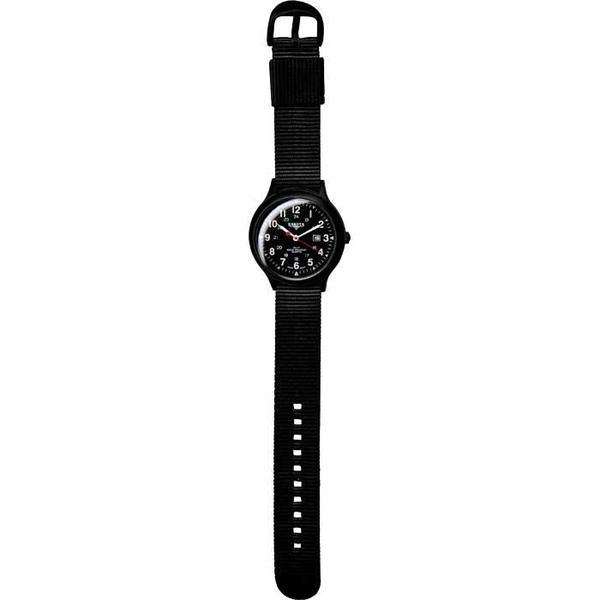 Dakota Black Field Watch Mid-Size - Water Resistant To 100'/Plastic ...