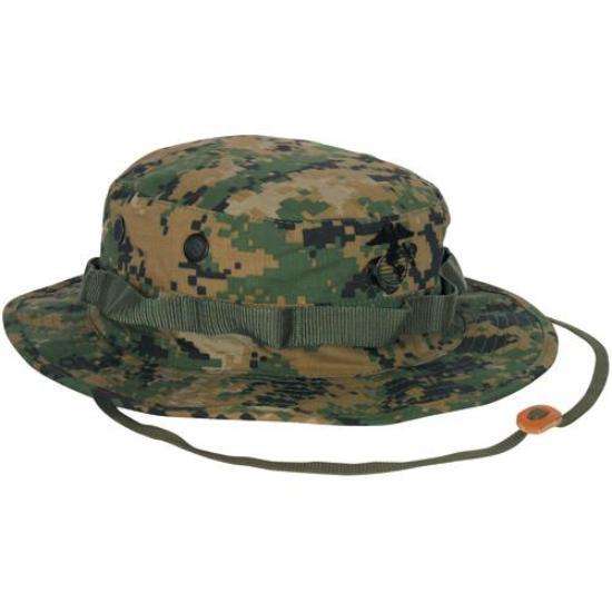 Digital Woodland Camouflage W/usmc Emblem Bush Boonie Hat - Vietnam Era ...