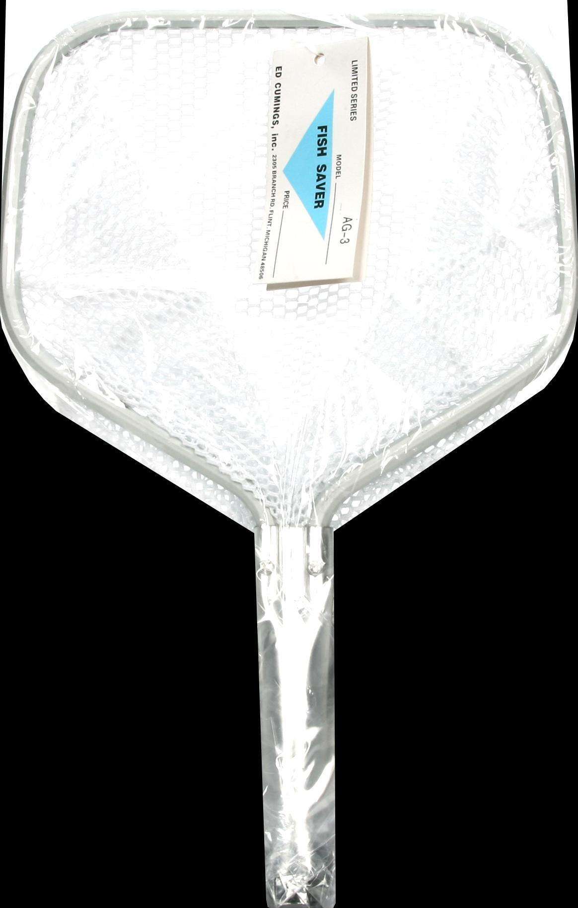 Ed Cummings 6'' Handle Bait Net - 3/16'' White Acre Mesh Netting ...