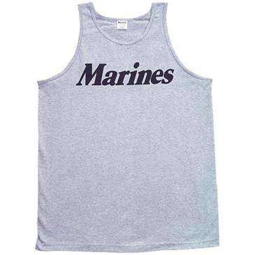Small HEATHER GREY US MARINES BRANCH IMPRINTED TANK TOP - Physical ...