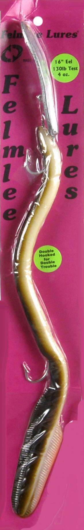 Felmlee Lures Rigged Eel Hooks 16'' - This Lure Can Be Trolled, Cast ...