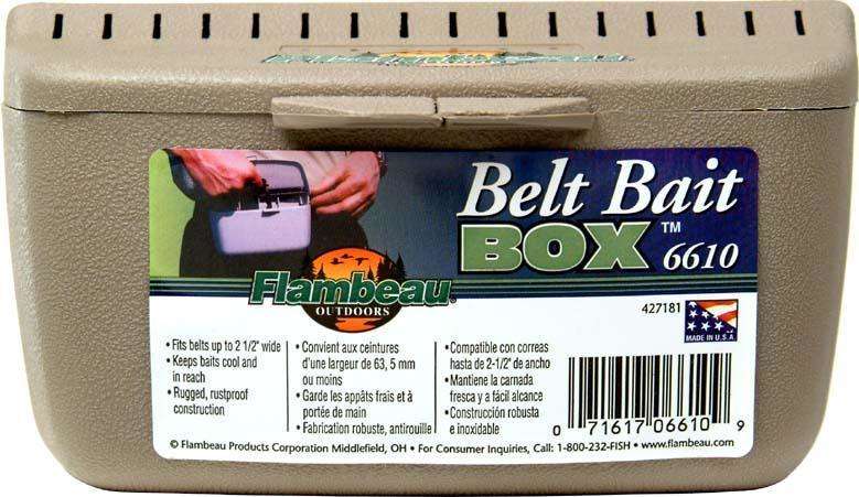 Flambeau Outdoors Belt Bait Box - USA Made/Fits Up To 2.5 Wide ...